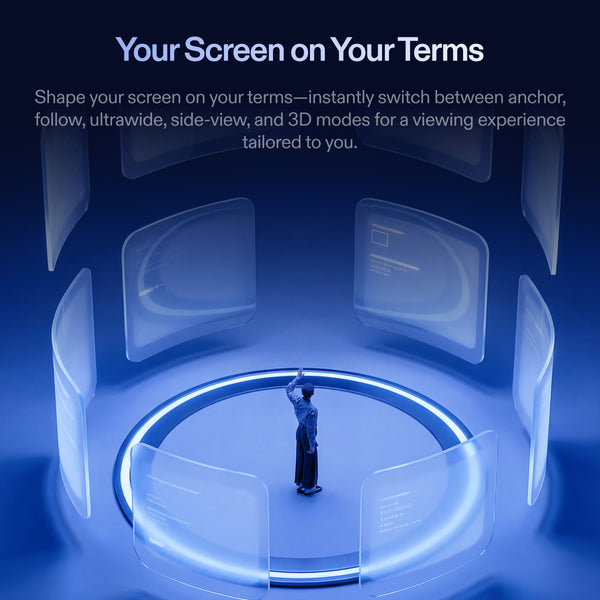 XREAL 1S | 500-Inch Screen AR glasses for Gaming, Movies & Mobile Play ...